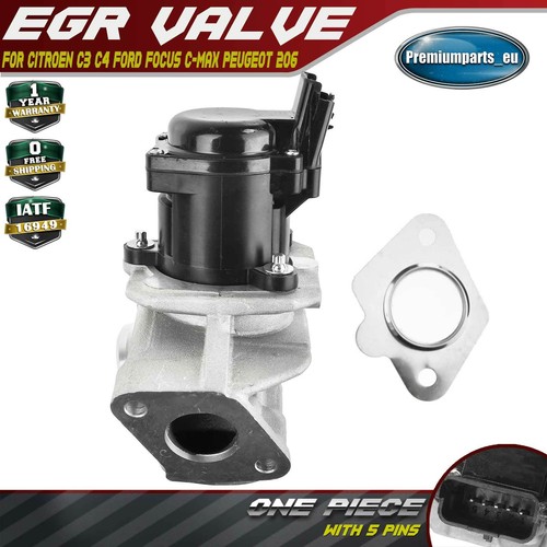 EGR Valve for Citroen C3 C4 C5 Ford Focus C-Max Peugeot 206 207 307 308 ...