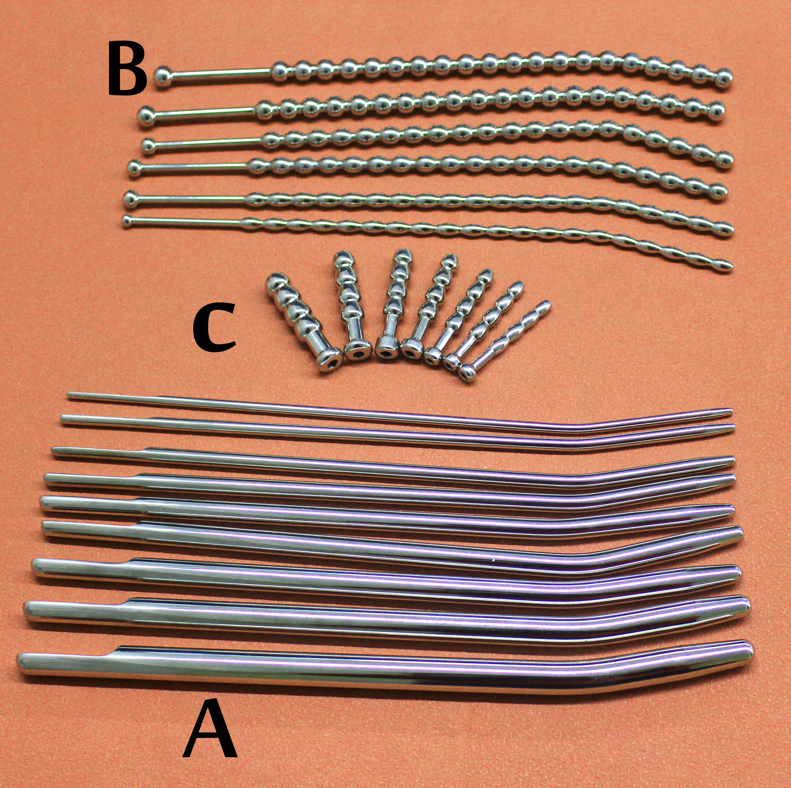 Male Stainless Steel Stretcher bdsm Through-hole Sound insertPlug ...