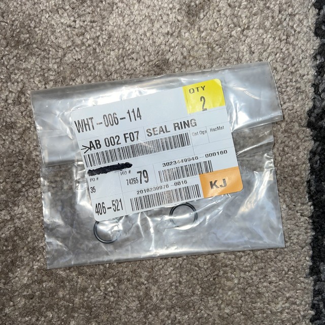 Volkswagen WHT006114 Genuine OEM Water Inlet Pipe Gasket for sale ...