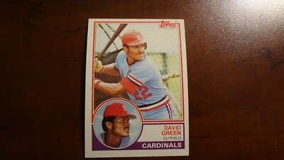 1983 TOPPS # 578 DAVID GREEN BASEBALL CARD | eBay