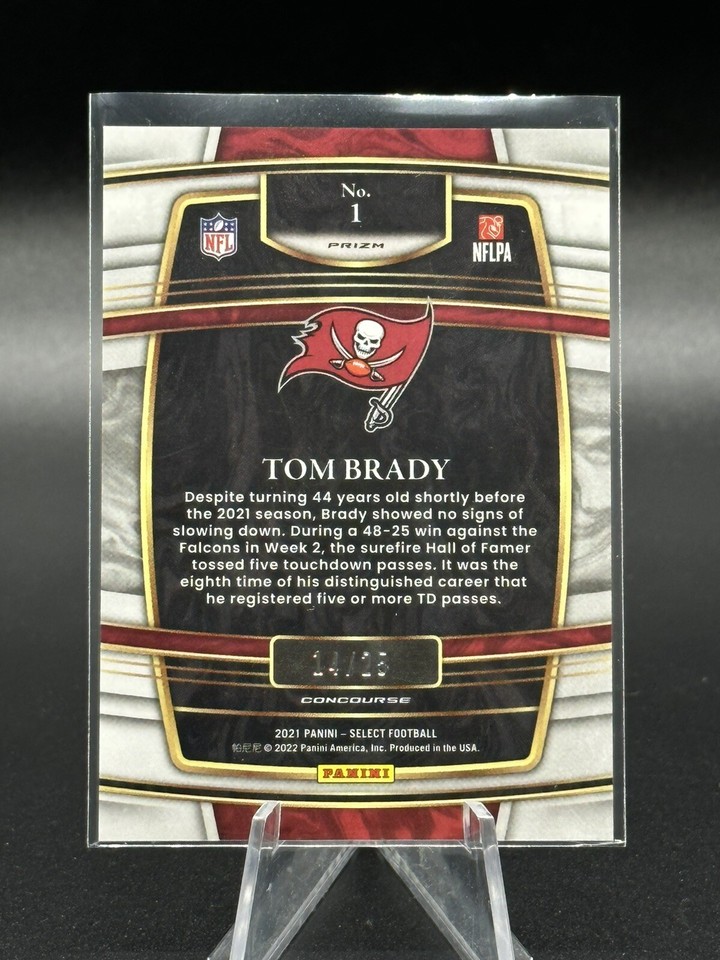 Tom Brady 2021 Select Tie Dye Prizm Tampa Bay Buccaneers /25 HOF 🐐 | eBay