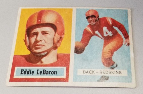 1957 Topps Football card #1 Eddie LeBaron Washington Redskins | eBay