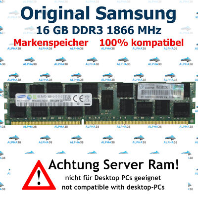 16 GB Rdimm ECC DDR3-1866 Supermicro 6047R-E1R72L2K 7046A-HR + Serveur ...