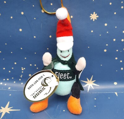 Fleet Eneman 4" Plush Christmas Ornament Pharmaceutical Advertisment ...