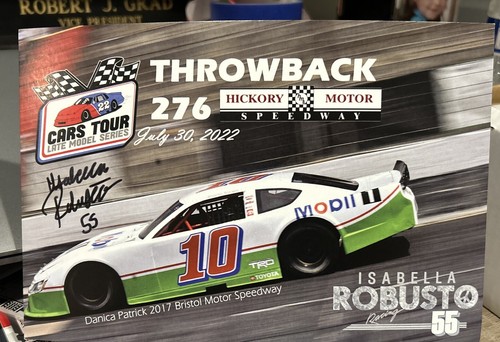 SIGNED 2023 ISABELLA ROBUSTO “MOBIL 1" #55 NASCAR 6x4 Hero Card ...
