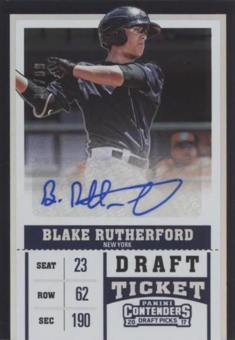 2017 Panini Contenders Draft Picks - Prospect Ticket Autographs Blake ...