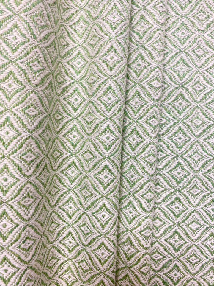 Brunschwig & Fils Emburn Woven Apple Green Cream Geometric Upholstery ...