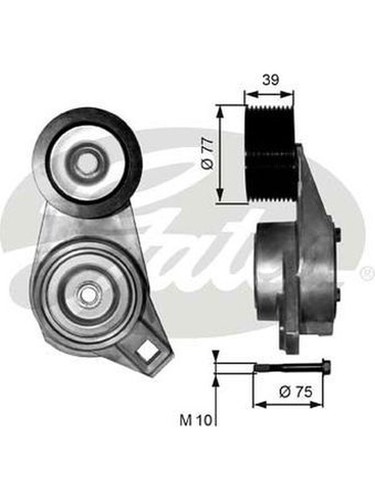 Gates Heavy Duty Belt Tensioner Assembly (38581) (7780-1081) | eBay
