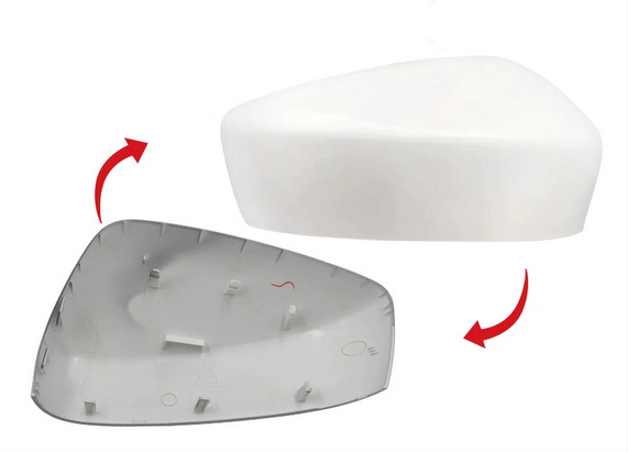 Gray Left Driver Side Car Rearview Mirror Cap Cover For Mazda 3 Axela ...