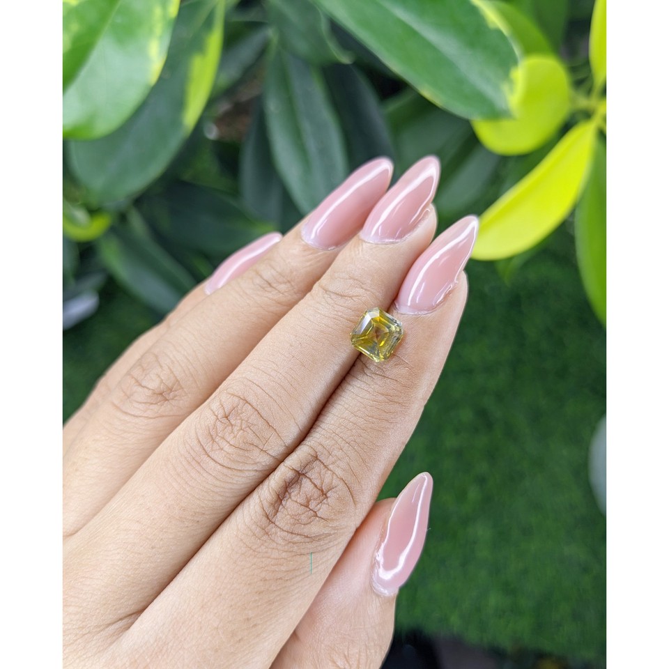 Ceylon (Sri Lanka) Asscher - Octagon Bi Color Sapphire 2.51CT | eBay