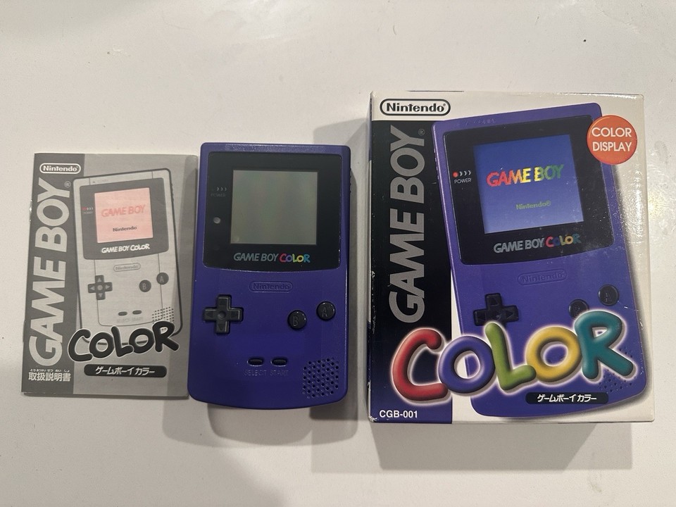 Nintendo Gameboy Color Console Purple With Box Japanese Version | eBay