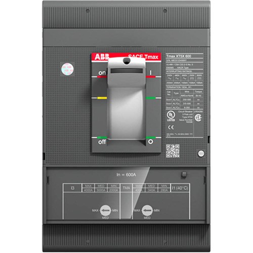 XT5NU340ABFF000XXX - ABB 400A 600V 3-Pole Molded Case Circuit Breaker ...