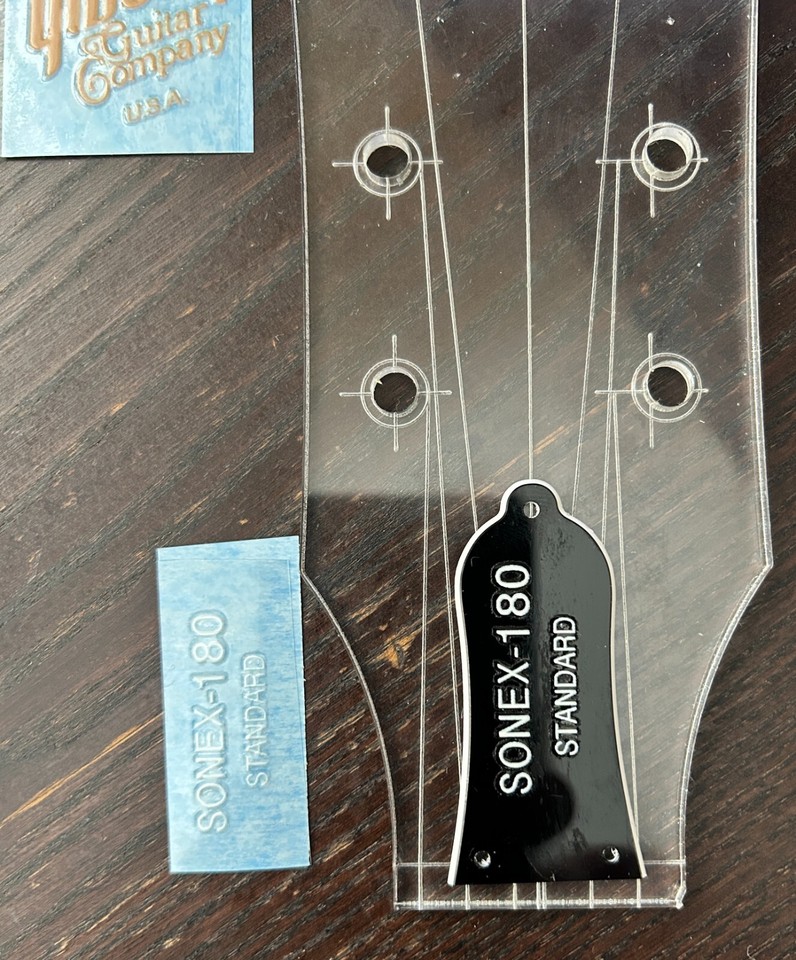 Sonex guitar restoration headstock logo UV DTF sticker Decal | eBay