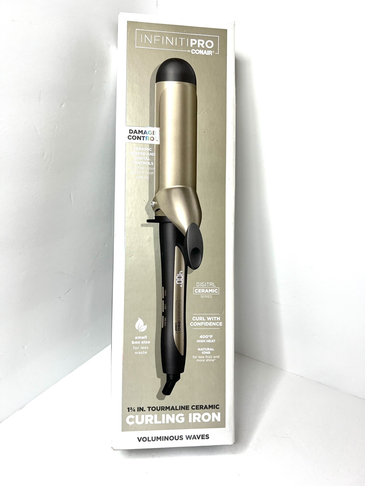 Conair INFINITI PRO Tourmaline Ceramic Curling Wand 1 3/4" Voluminous ...