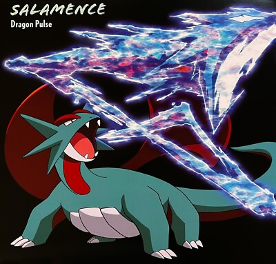 Pokemon Moves Prints (11.5in x 12in) "Salamence: Dragon Pulse" | eBay