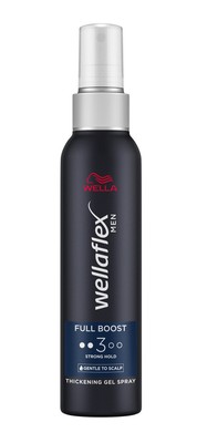 WELLA WELLFLEX Men Gel-Spray Full Boost Thickening Gentle on the Scalp ...