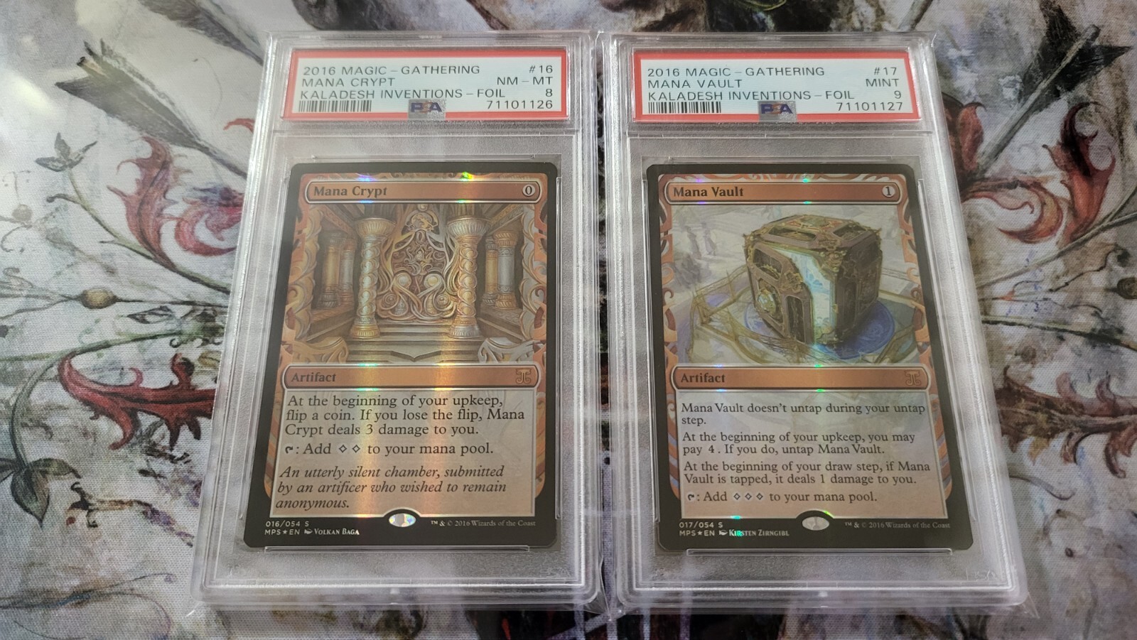 Mana Crypt & Mana Vault Masterpiece Series: Kaladesh Inventions Foil ...