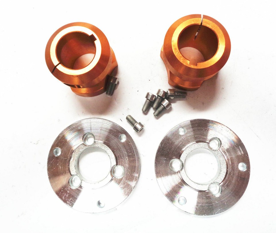 3 STUD PCD 78MM CNC ALLOY WHEEL HUB & ADAPTER FOR 40MM AXLE PAIR | eBay