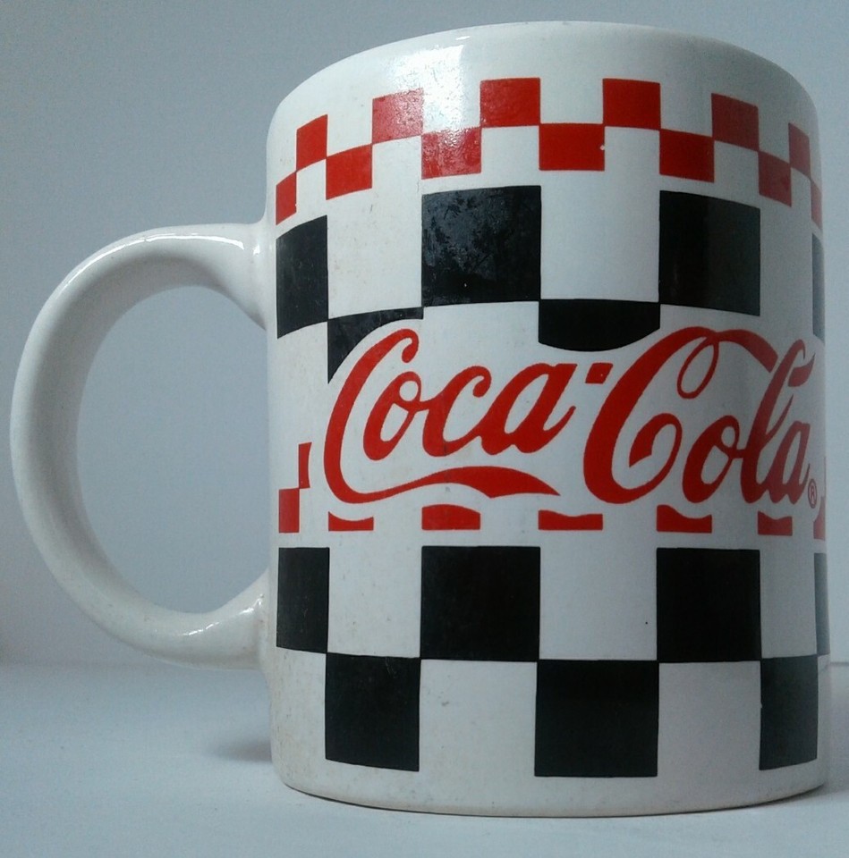 Vintage 1990s 90s Coca-Cola Brand Mug Cup Collectible Retro Beverage ...