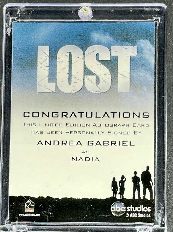 Andrea Gabriel Rittenhouse LOST ON CARD AUTOGRAPH ~ as Nadia | eBay