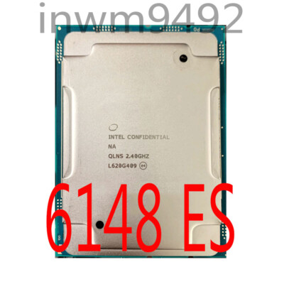 Intel Xeon Gold 6148 ES 2.4GHz 27.5MB 20C/40T QLNS 205W LGA3647 CPU ...