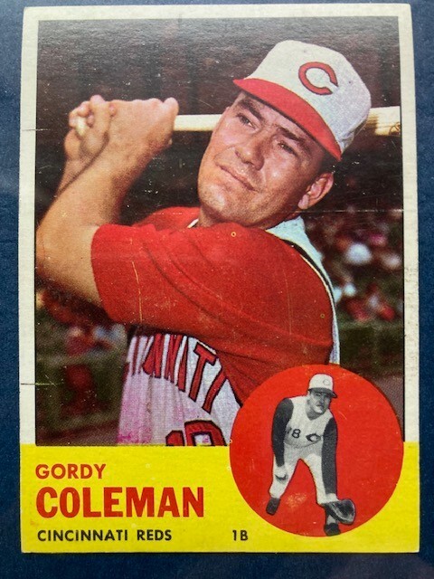 1963 Topps Baseball Cincinnati Reds Gordy Coleman #90 EX-NM | eBay