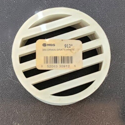 3" Drain Grate White NDS Round PVC Drain Cover 912* | eBay