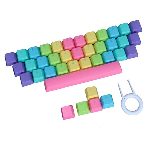 39 for Key Rainbow Opaque Mechanical Keycap with for Key Puller PBT Two ...