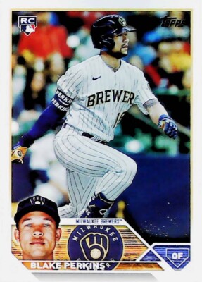 2023 Topps Update US242 BLAKE PERKINS ROOKIE CARD MILWAUKEE BREWERS ...