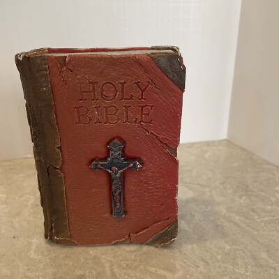 Heavy Resin Holy Bible Book Decor - Home Decor 5.5”x3.5” x 2 ...