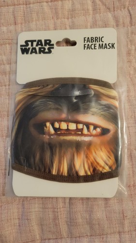 Star Wars Chewbacca Fabric Face Mask Child Kids Size Chewy Wookie New ...
