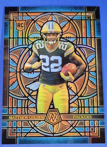 2025 Panini Mosaic Matthew Golden RC Oversized Jumbo Stained Glass Card ...
