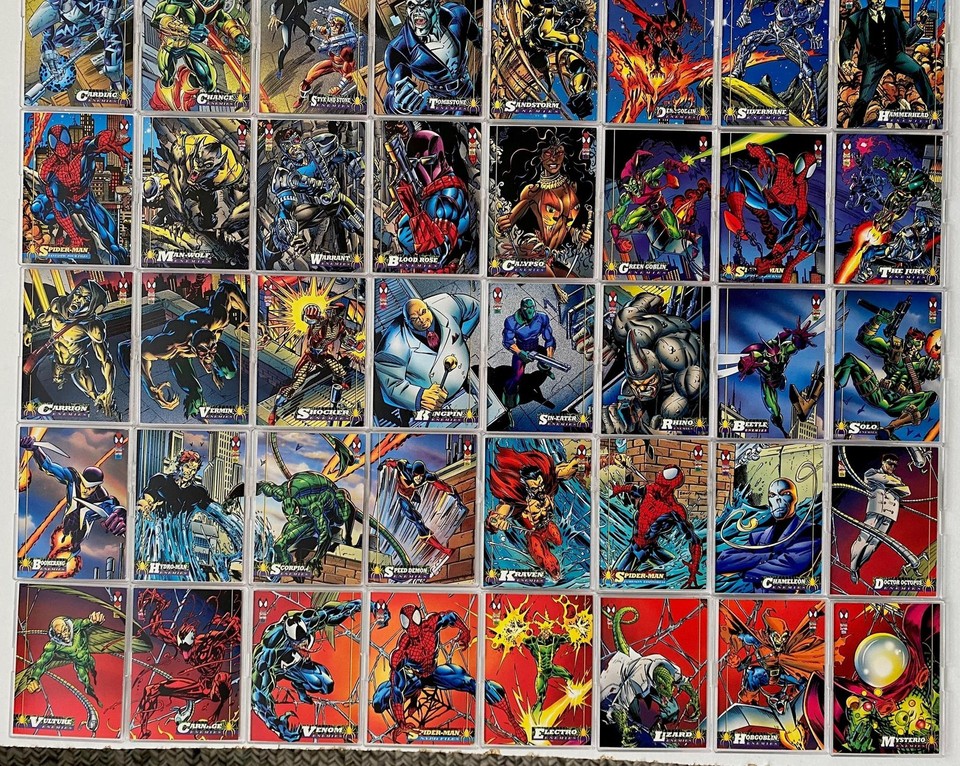 Amazing Spider-Man Comic Base Card Set 150 Cards 1994 Fleer | eBay