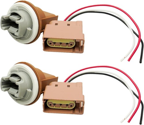 2Pcs 2U5Z13411SA Turn Signal Socket and Pigtail Connector w/Wire ...