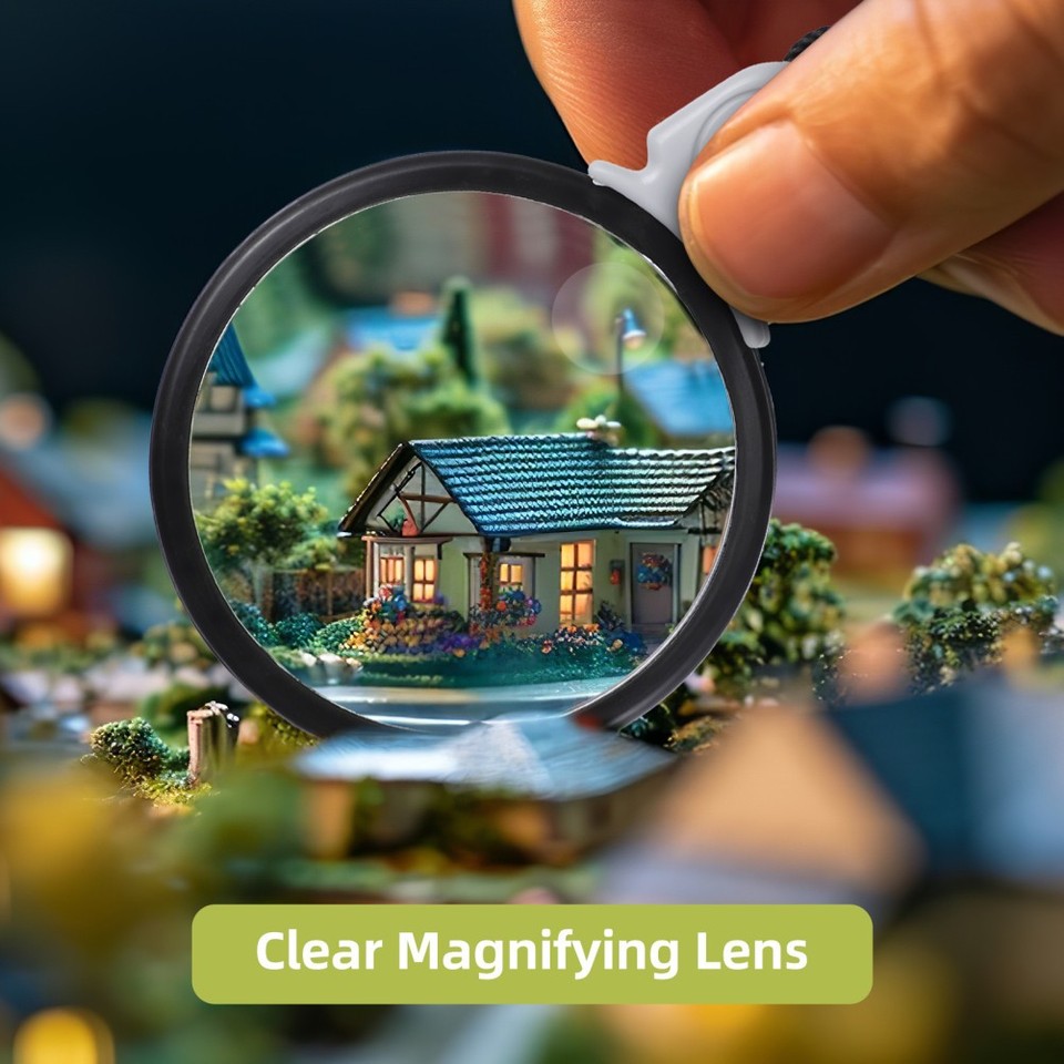 Monocle Lens Hanging Magnifying Glass Man Magnifier with Hole Headband ...