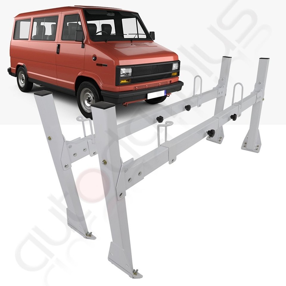 Roof Rack Steel White Rack Fast ship Crossbar For Chevy Express Van 2 ...