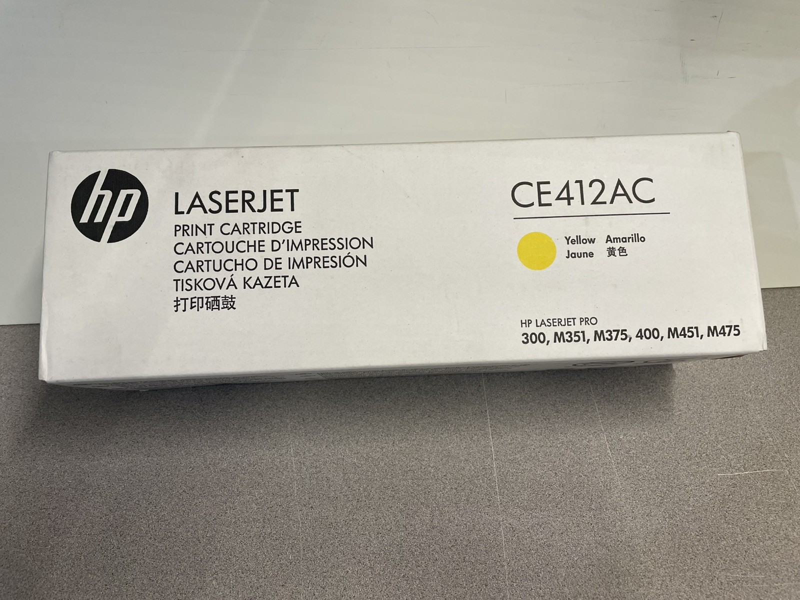 NEW Sealed Genuine HP LaserJet CE412AC Yellow Print Toner Cartridge ...