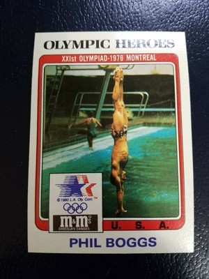 Phil Boggs #2 Diving Gold Swimming 1983 M&M Olympics Olympic Heroes | eBay