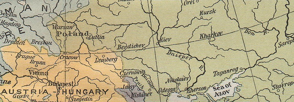 EUROPE 1912. Austria-Hungary German & Turkish Empires 1917 old antique ...