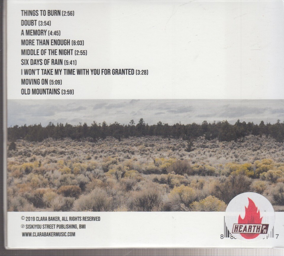 clara baker things to burn cd promo | eBay