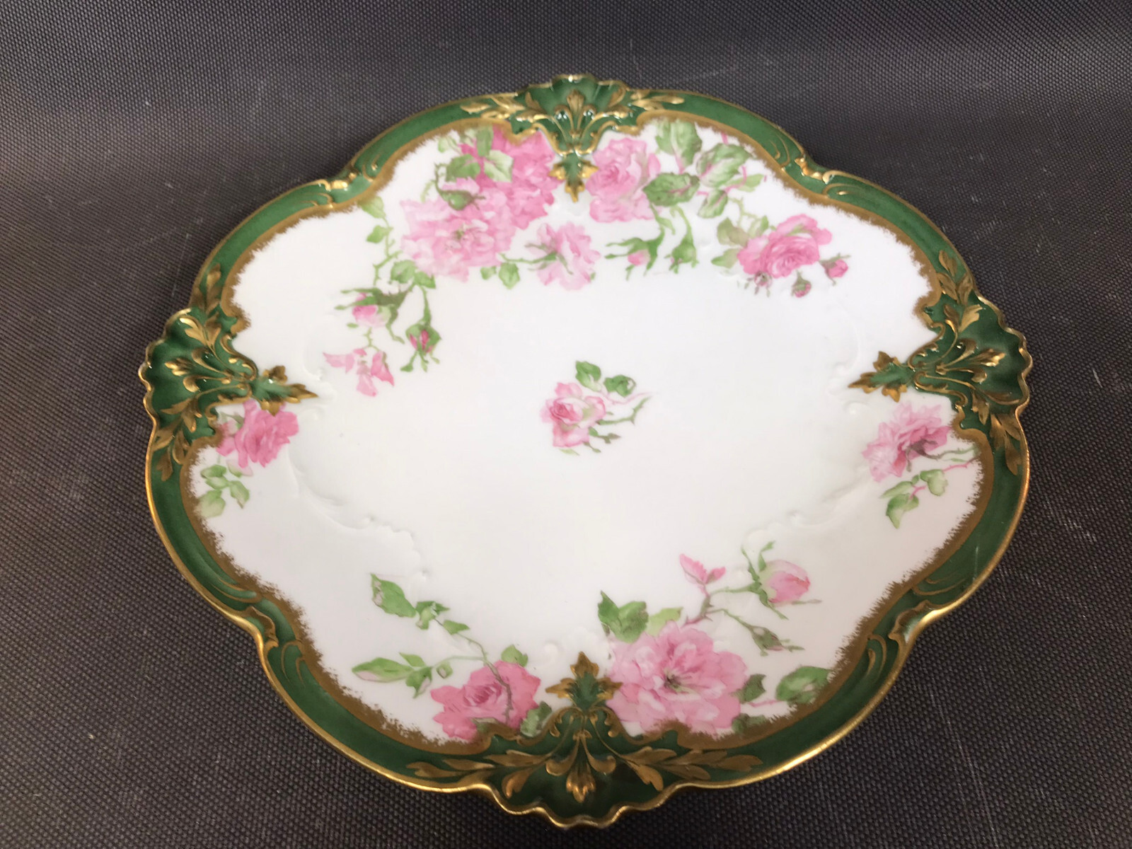 Vintage Porcelain Pie Dish From GOA France Decorated With Flowers And ...