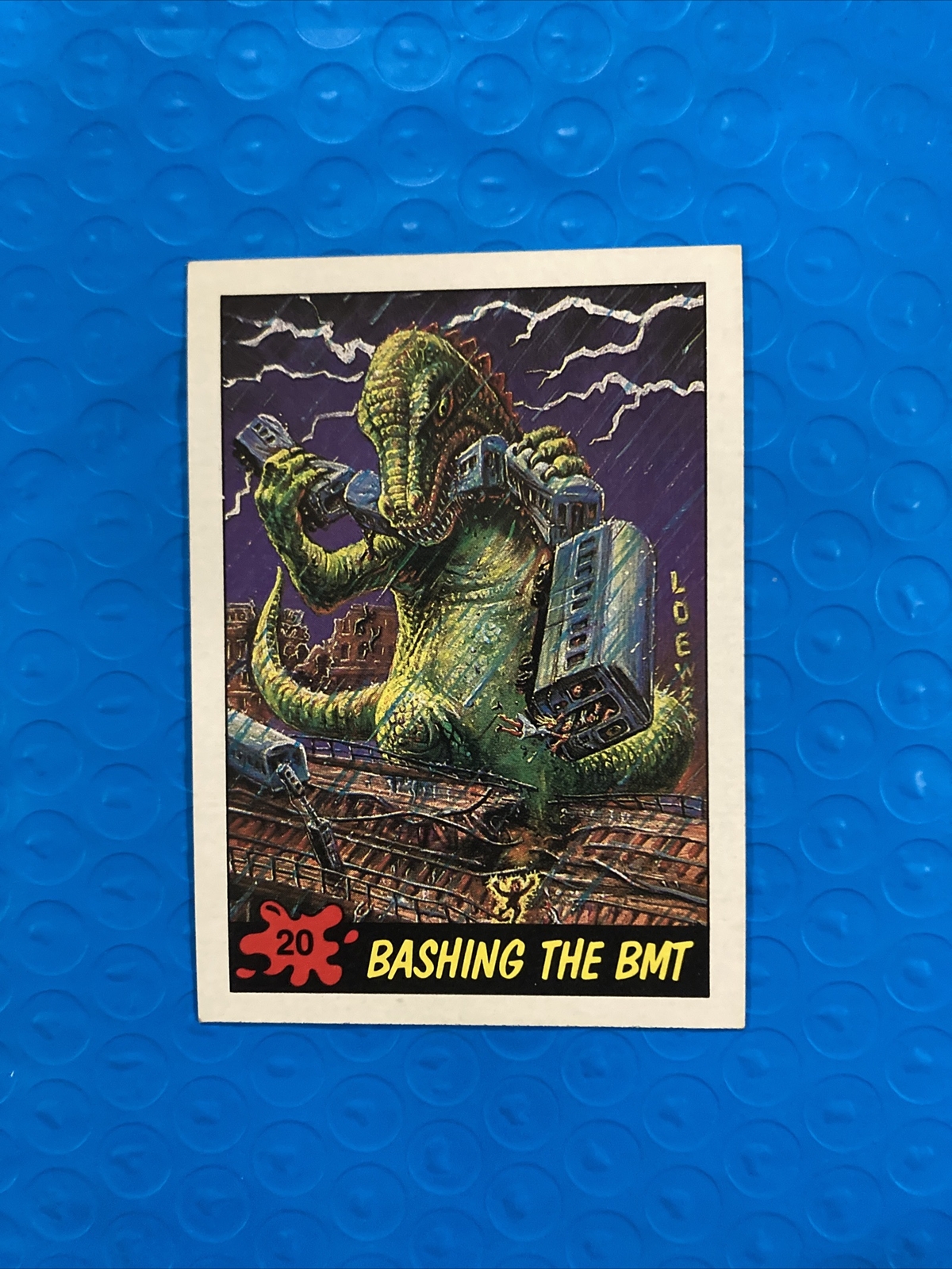 1988 Topps Dinosaurs Attack! #20 Bashing the BMT | eBay