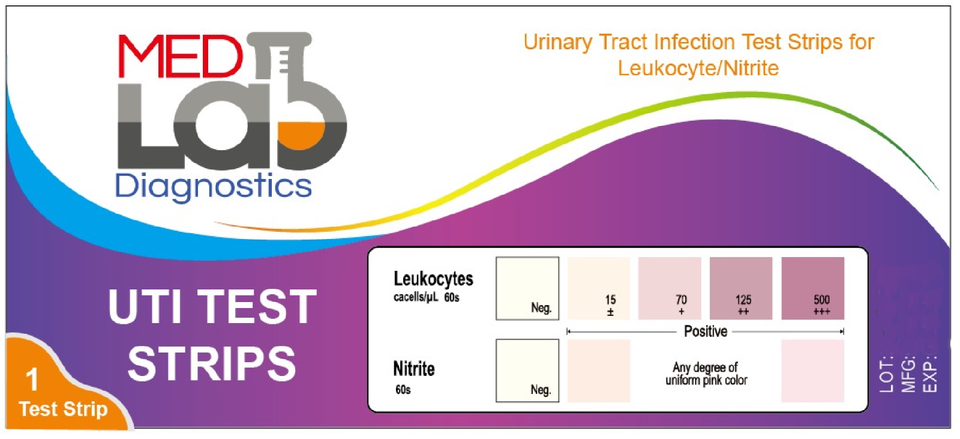 UTI Test Strips for Urinary Tract Infection(6 Individually Wrapped ...