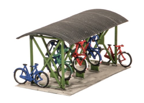 Peco Bicycle shed and Bicycles OO Gauge Model Railway SS23 | eBay