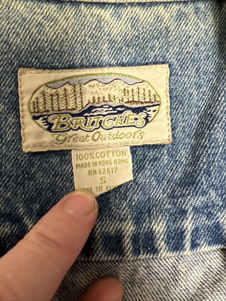 Vintage Britches Great Outdoors Denim Jacket Size Small | eBay