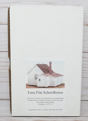 Mount Blue Model Co. 1020-H, Emu Flat Schoolhouse Building Kit, HO ...