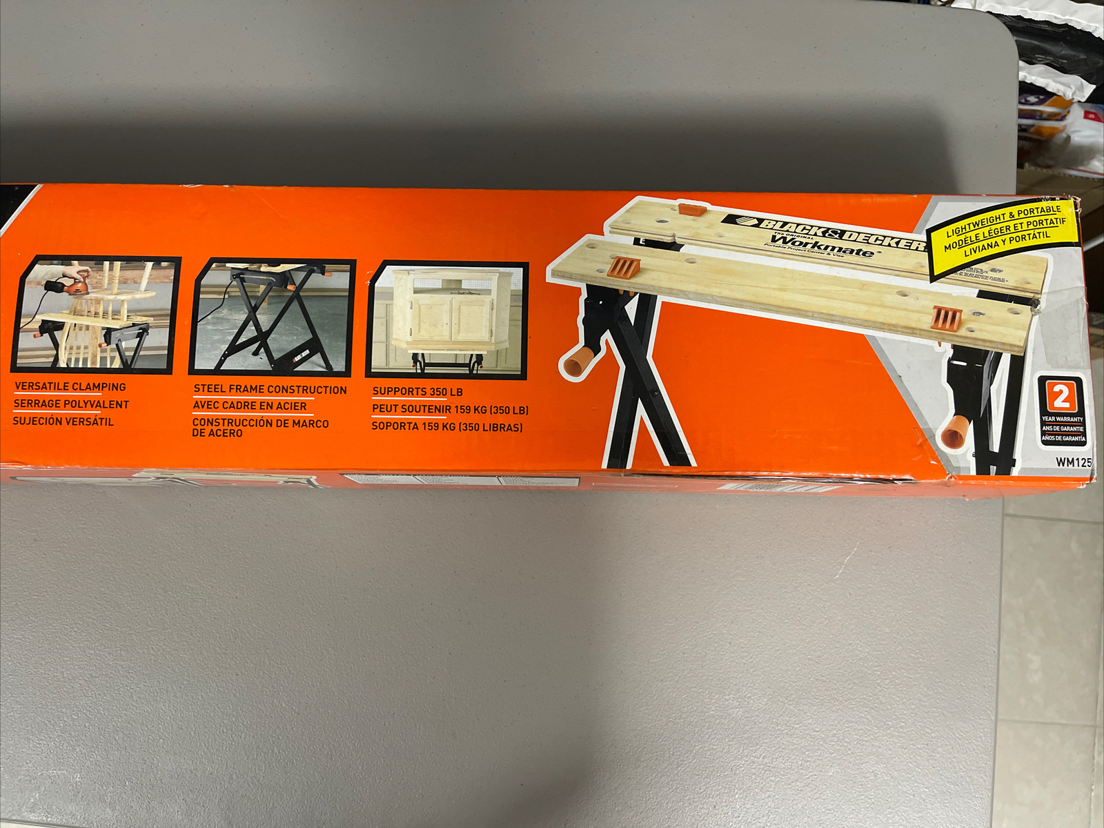 BLACK+DECKER Workmate Portable Workbench, 350-Pound Capacity (WM125 ...