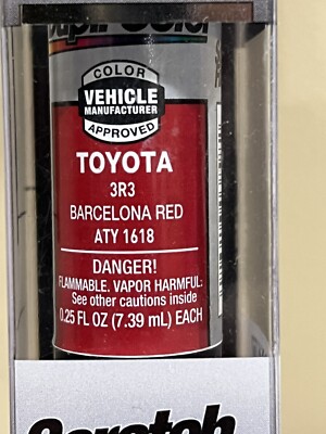 Duplicolor ATY1618, Scratch Fix Paint Pen for Toyota 3R3, Barcelona Red ...