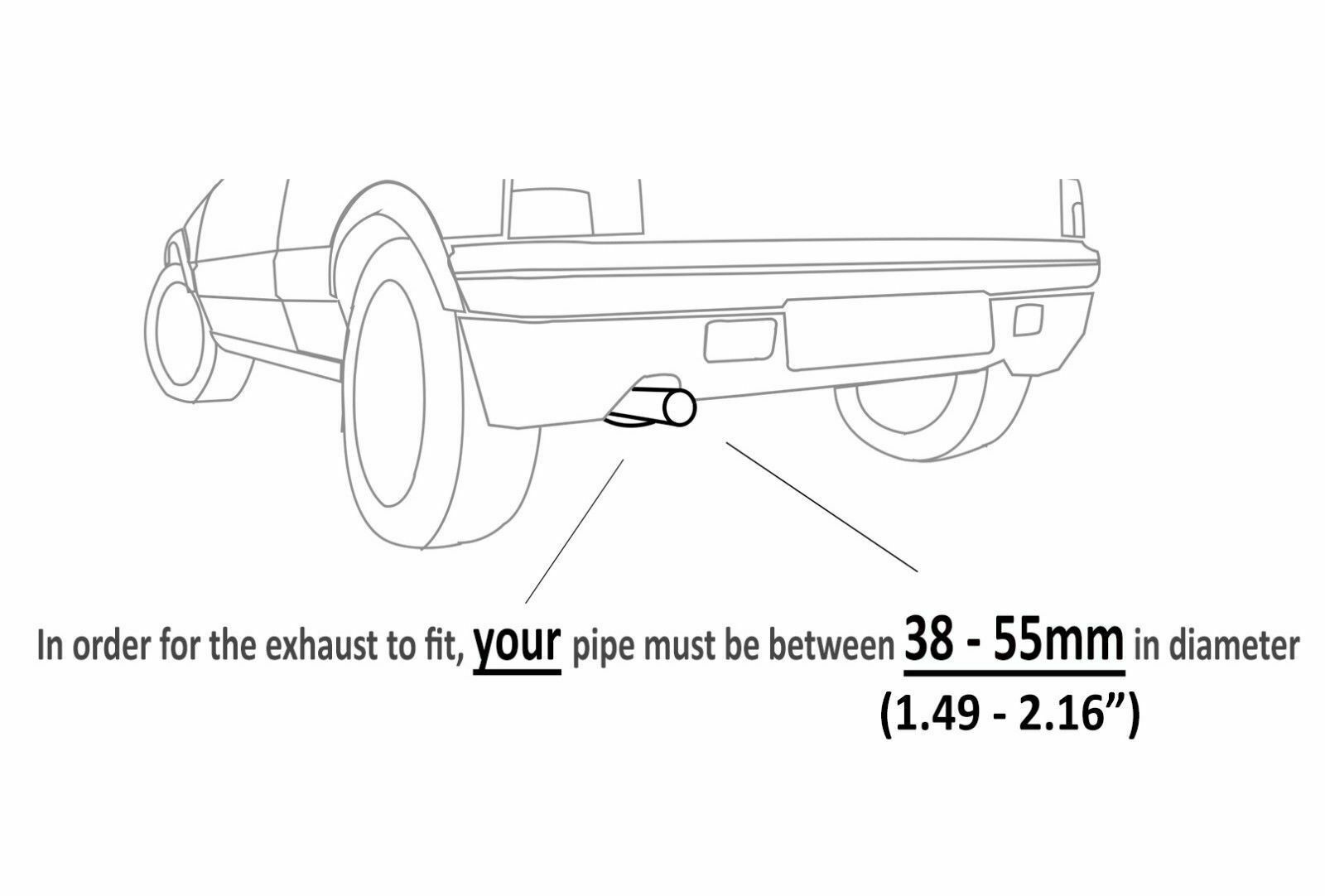 Twin Exhaust Tip Pipe For Renault Fluence Kangoo Koleos Laguna Clio ...