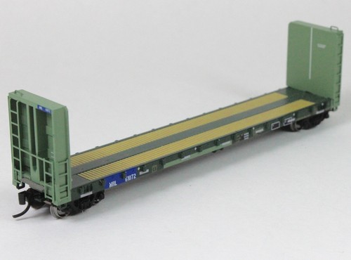 N Scale 70T Bulkhead flatcar Montana Rail Link MRL patch ex BC Rail ...
